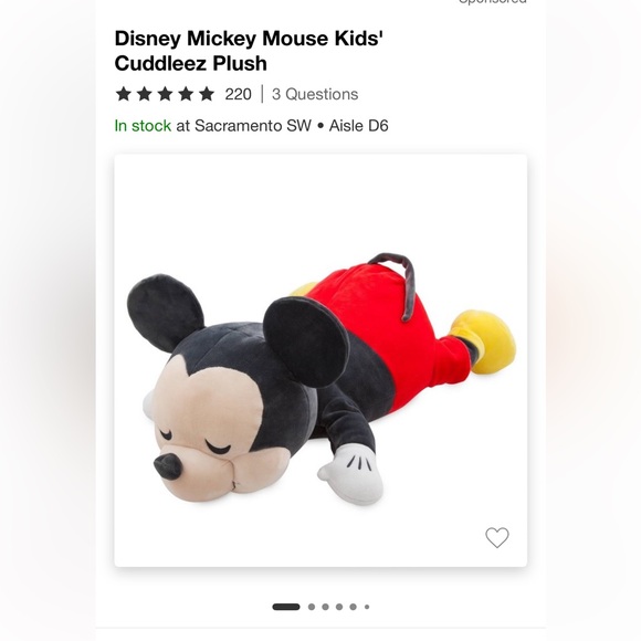 Disney | Toys | Disney Mickey Mouse Kids Cuddleez Plush | Poshmark